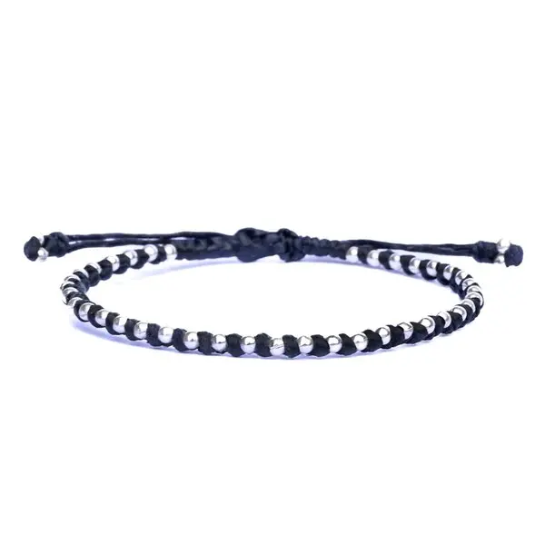 HARBOUR UK BRACELETS Delicate Handmade Bracelet - Black