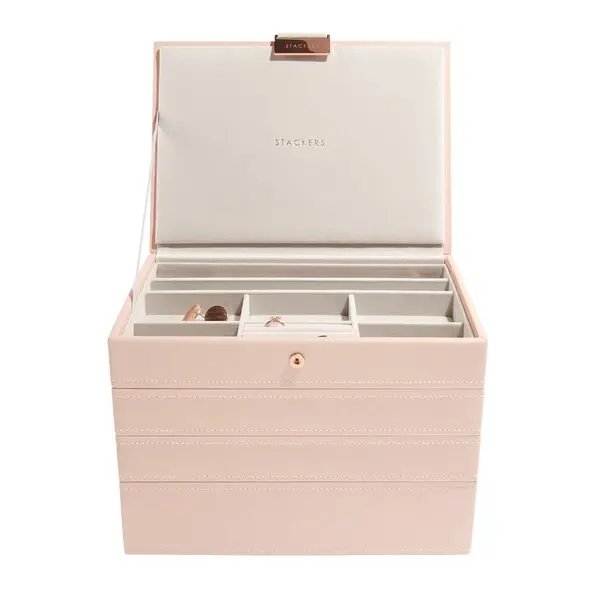 STACKERS Classic Jewelry Box Set Of Four - Rose Gold/orange