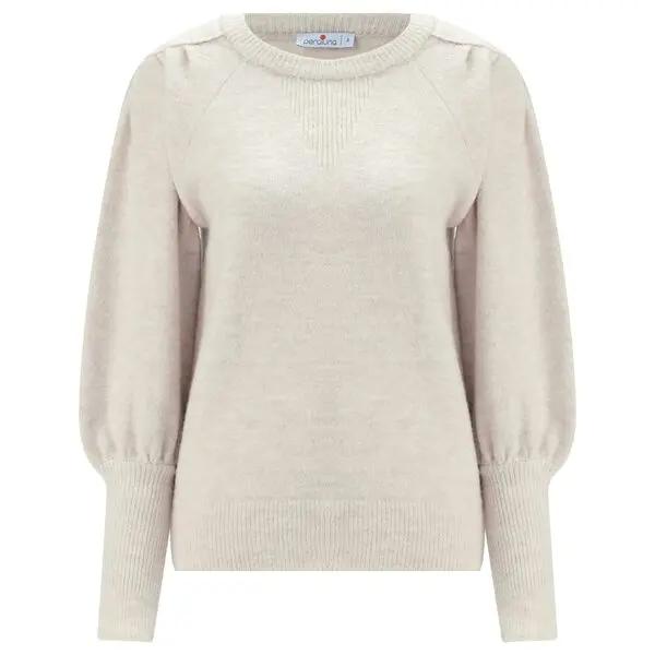 PERALUNA Shirred Shoulder Pullover