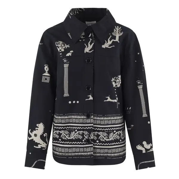 KLEMENTS Ottoline Jacket In Ancient Hearts Print