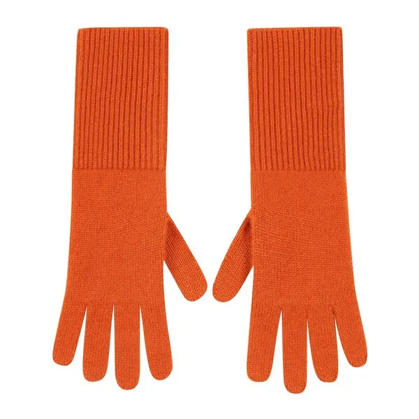 LOOP CASHMERE Cashmere Gloves - Orange