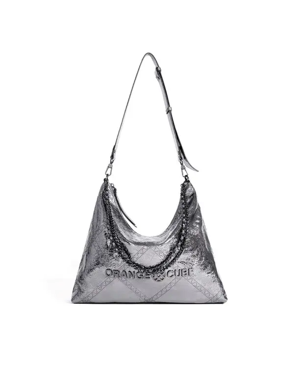 ORANGE CUBE Metropolitan Crossbody Bag - Silver
