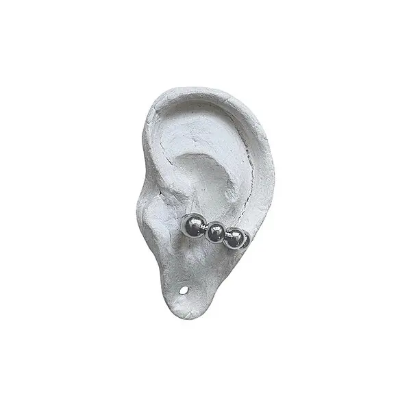 LONDON ATELIER BYPRODUCT C-shaped Clip-on Earrings - Silver