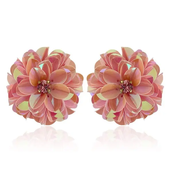 PINAR OZEVLAT Blossom Stud Earrings - Pink
