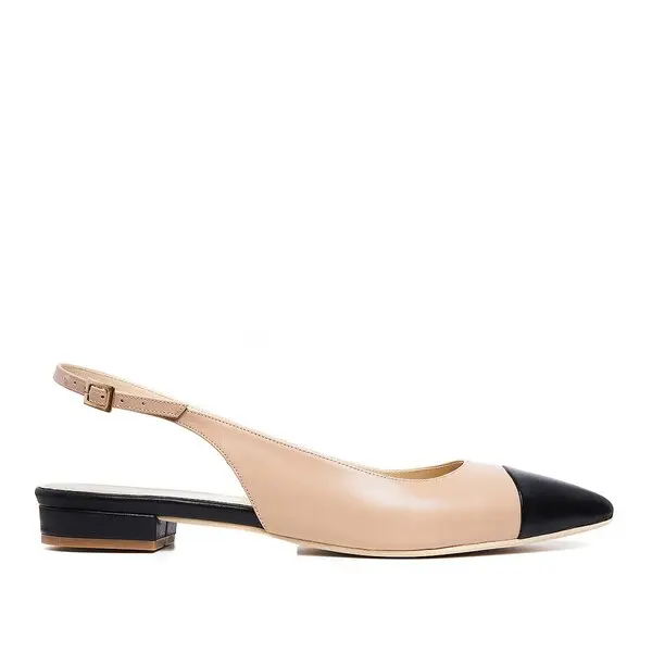 GINISSIMA Alice Slingback Flats - Brown