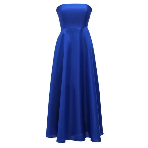 SMART AND JOY Long Flared Taffeta Dress