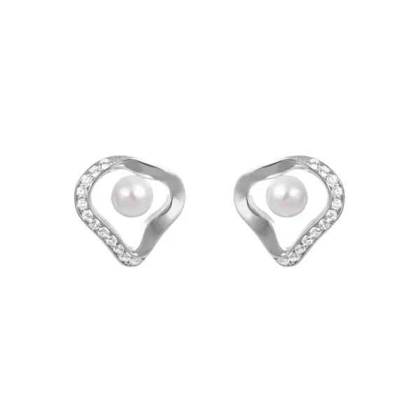 Arte Madrid Seaside Treasures Serenade Stud Earrings - Silver
