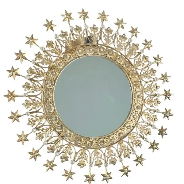 LILA RASA Gold / Silver Star Crown Wall Mirror - Gold/silver