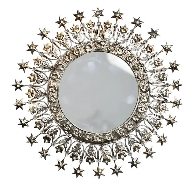 LILA RASA Gold / Silver Star Crown Wall Mirror - Gold/silver