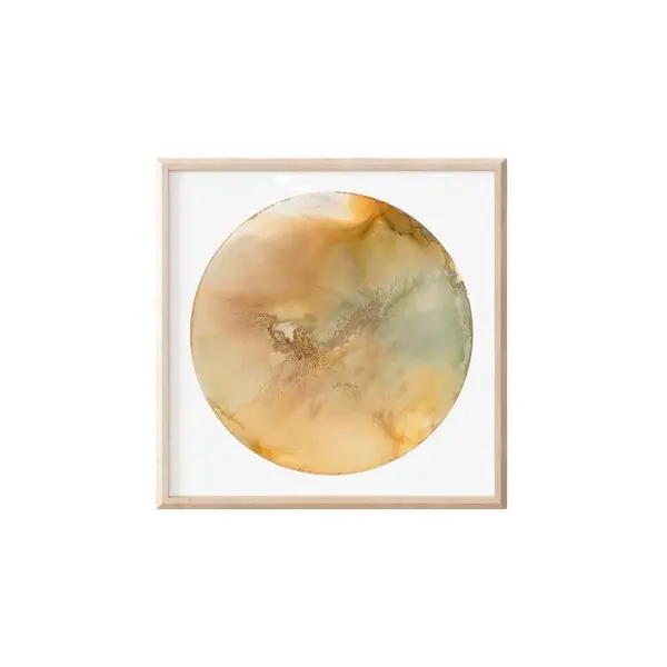 ART BY AFFIE Brown / Yellow / Orange Lumen Large Fine Art Print - Brown/yellow/orange