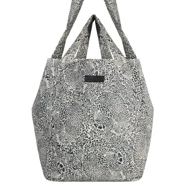 LILY AND LIONEL Leopard Print Oversized Tote Bag