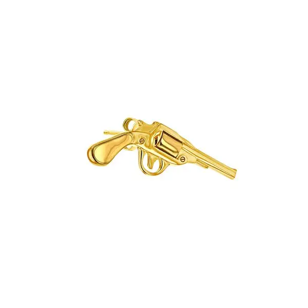 TRUE ROCKS Retro Pistol Stud - Gold