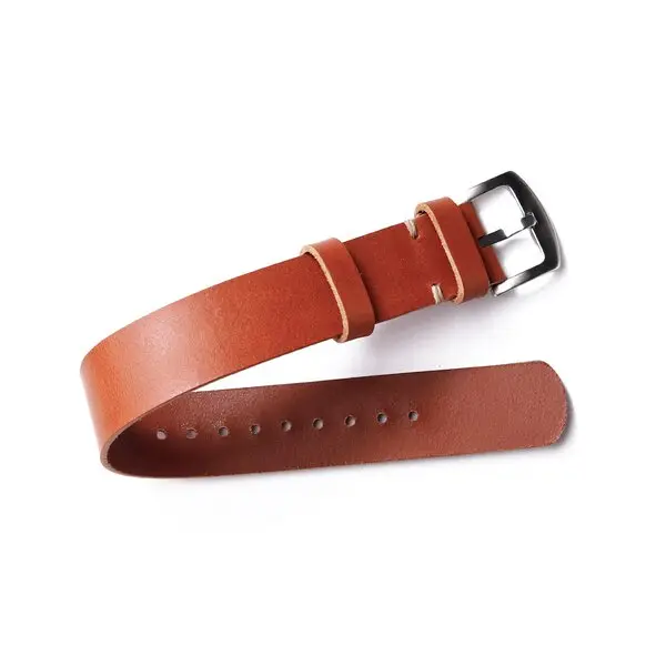 ROARCRAFT Leather Nato Watch Strap - Orange