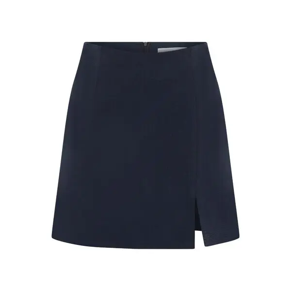 NAZLI CEREN A-line Mini Skirt With Slit