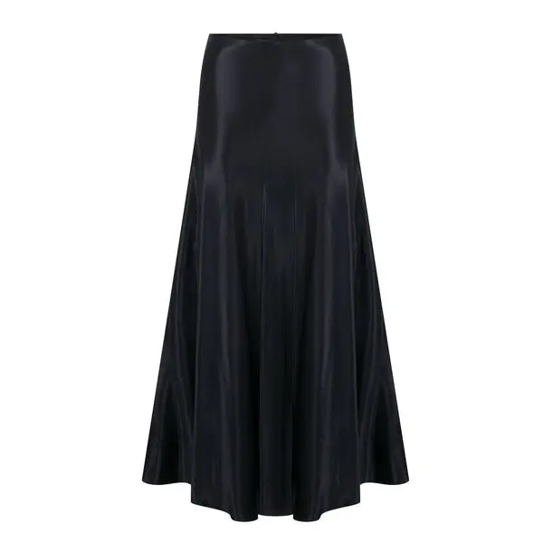 NAZLI CEREN Lia Satin Maxi Skirt