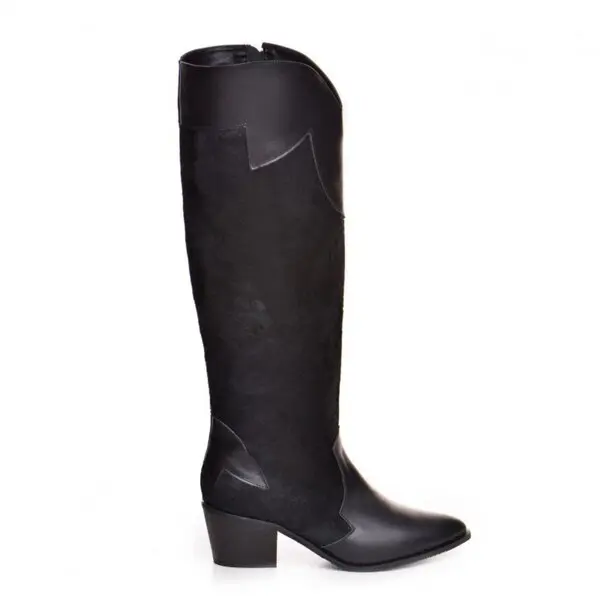 THE 5TH ELEMENT Artemis High Western Boots - Black