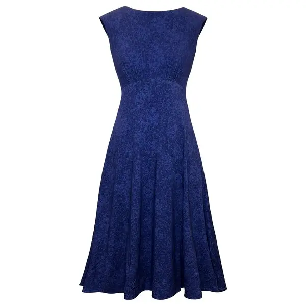 ALIE STREET LONDON Luna Midi Dress With Pockets - Blue