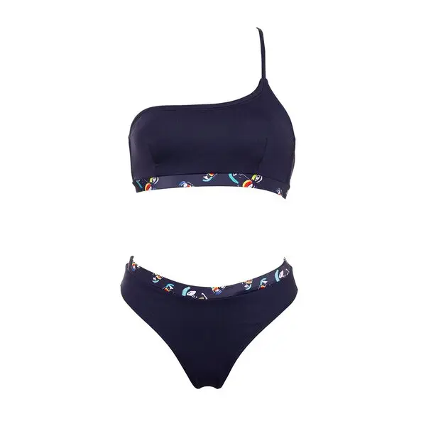 AULALA PARIS X Percheye Art Asymmetrical Bikini - Blue