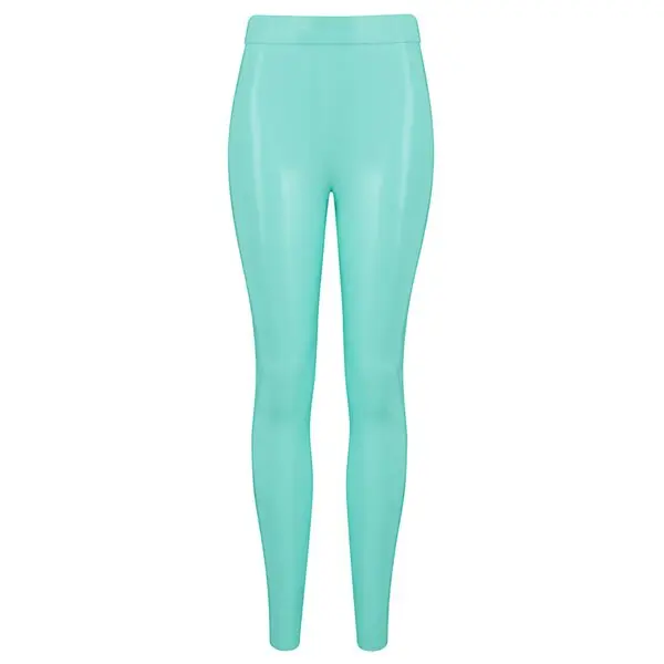 ELISSA POPPY Latex Leggings Jade - Green