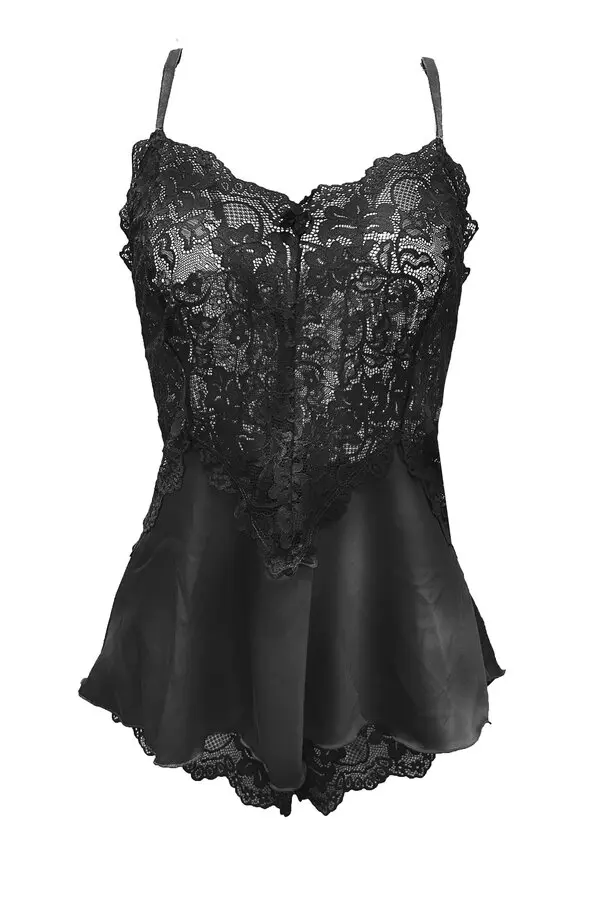 CAROL COELHO Paradox A-line Babydoll Set - Black