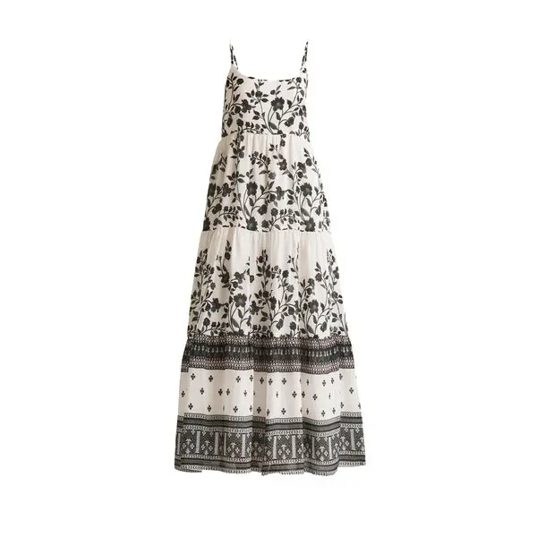 REISTOR Strappy Tiered Maxi Dress
