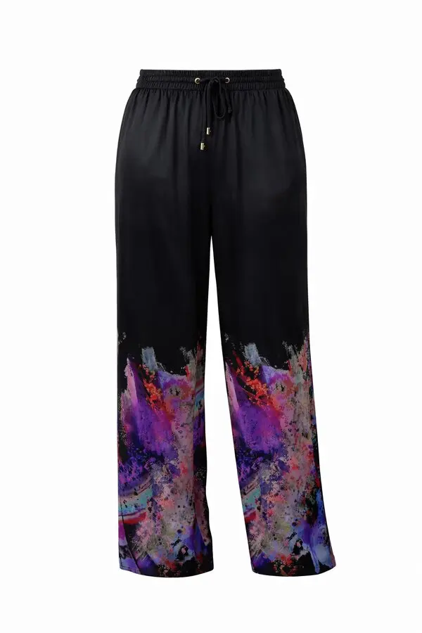 ZAFUR Mayfair Brushstroke Printed Trousers
