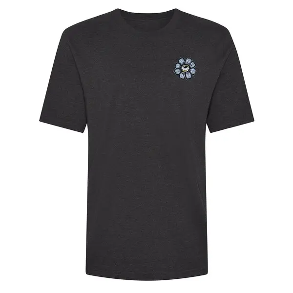 INGMARSON Blue Eyed Flower Upcycled Appliqué T-shirt