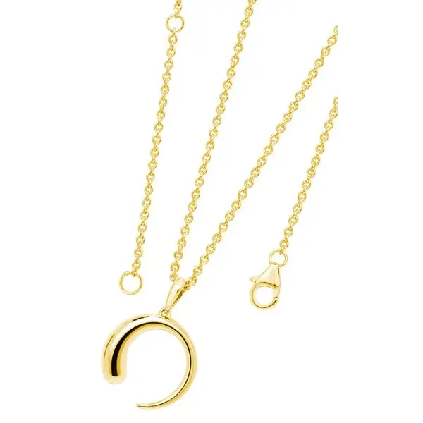 LUCY QUARTERMAINE Luna Vermeil Pendant - Gold
