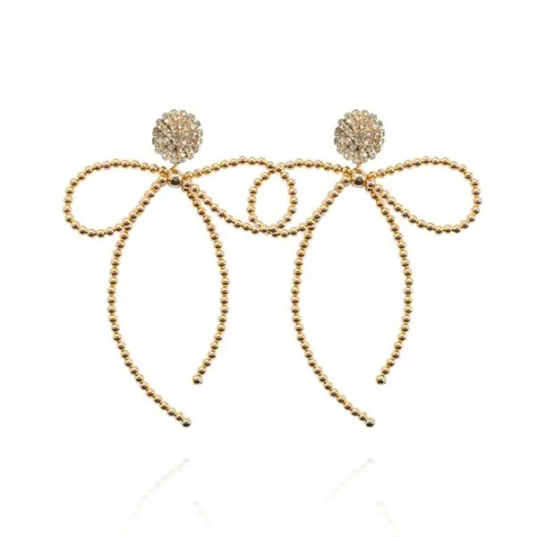 SAULE LABEL Lucia Earrings In Golden Starless - Orange/gold