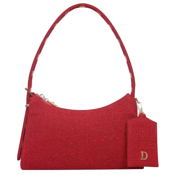D’lueur Atelier Paris Tweed Top Handle Bag