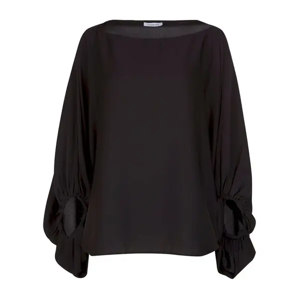 CAVANAGH BAKER Silk Georgette Scarf Blouse