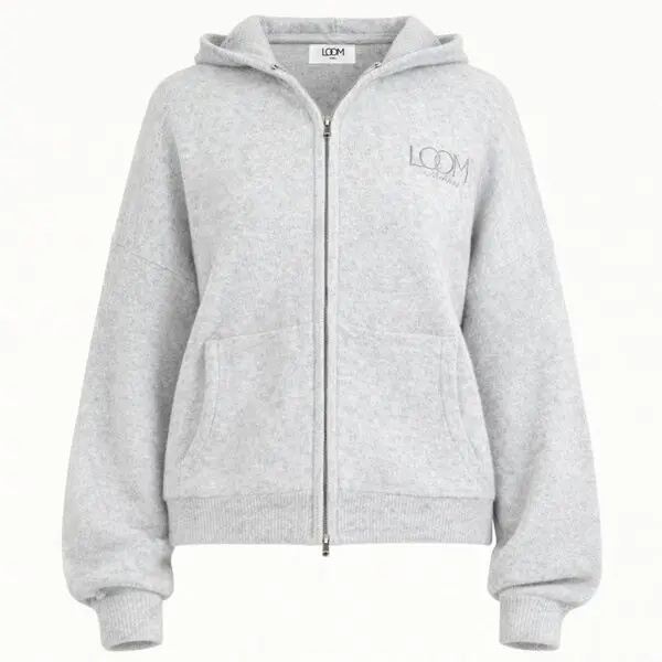 LOOM ARCHIVES Knit Zip Through Hoodie