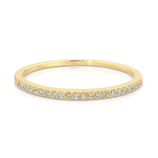 Maya Brenner Designs 14k Yellow Pavé Diamond Ring - Gold