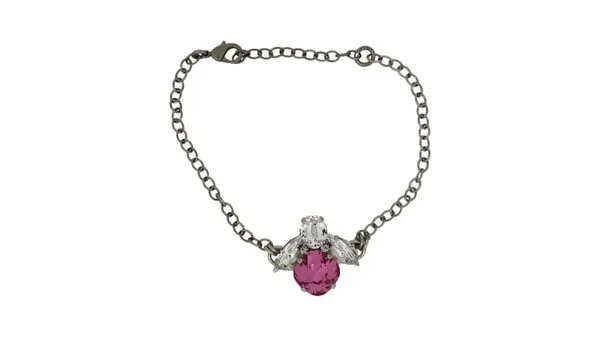VICKISARGE The Bee Platinum Bracelet - Pink