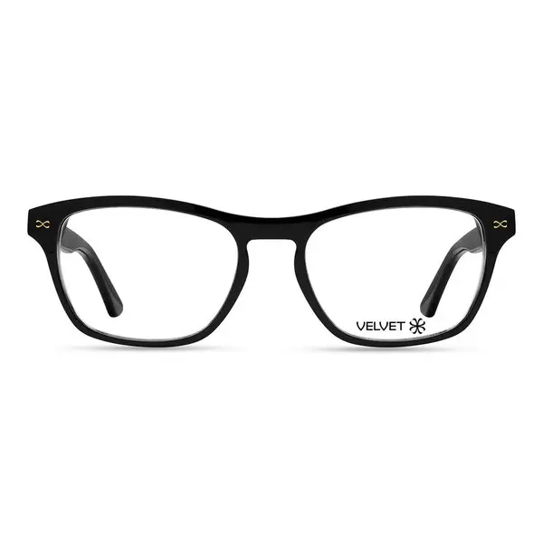 VELVET EYEWEAR Billie Square Eyeglasses - Black