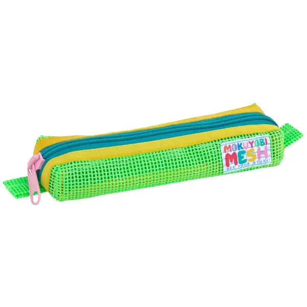 MOKUYOBI Mesh Zip Pencil Case - Green