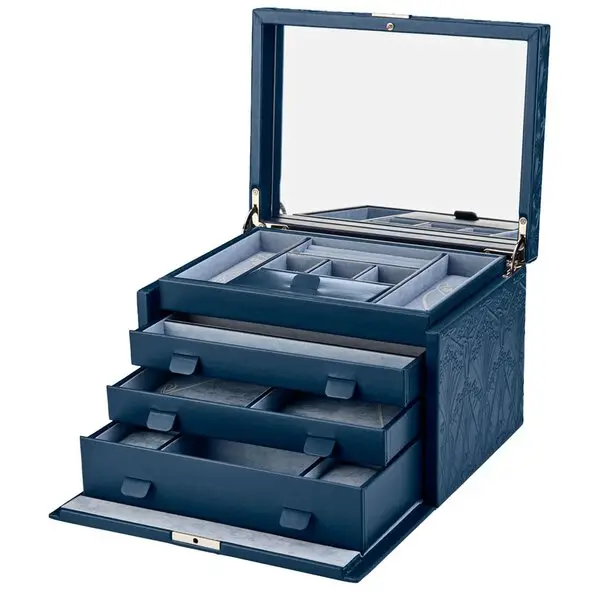Wolf X Liberty Large Jewellery Box - Blue