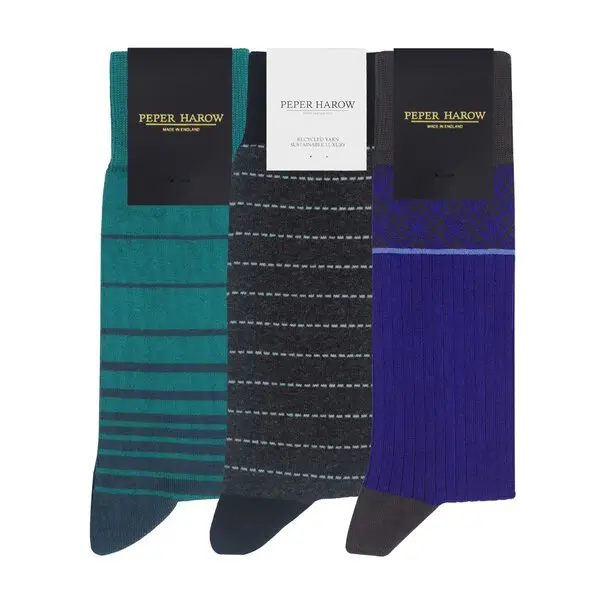 PEPER HAROW - MADE IN ENGLAND Socks Bundle Nexus - Blue