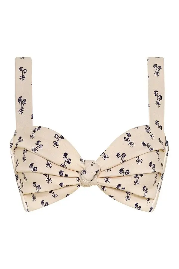 MONTCE Cynthia Floral Hayden Bikini Top - Yellow