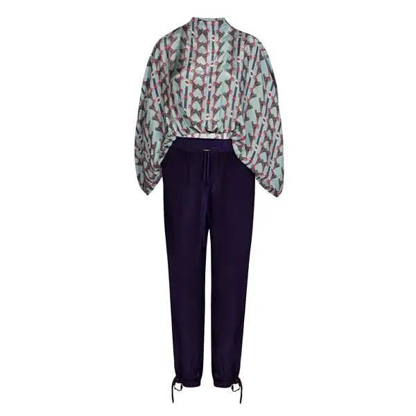 MAISON QALA Co-ord Set - Blue