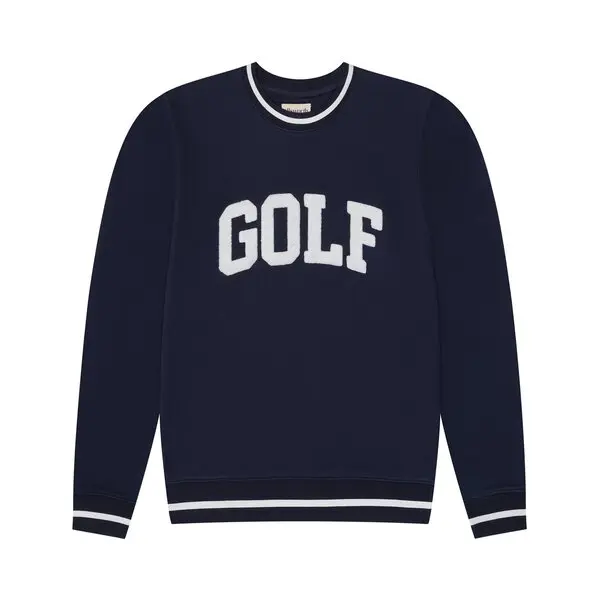ELLSWORTH + IVEY Elle Collegiate Golf Sweatshirt - Blue
