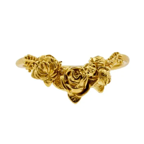 LEE RENEE Rose Chevron Ring - Gold