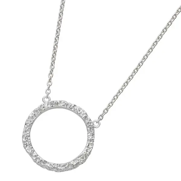 LUCY QUARTERMAINE Solid Sterling Single Hula Pendant - Silver