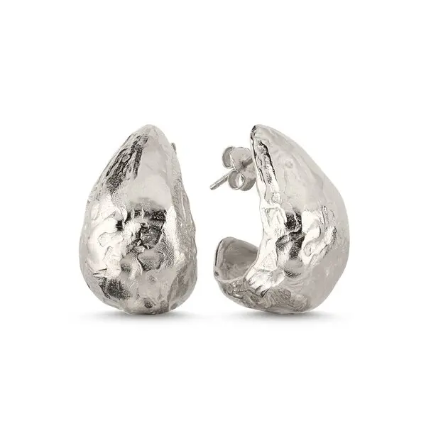 ASSUWA Gaia Hoop Earrings - Silver