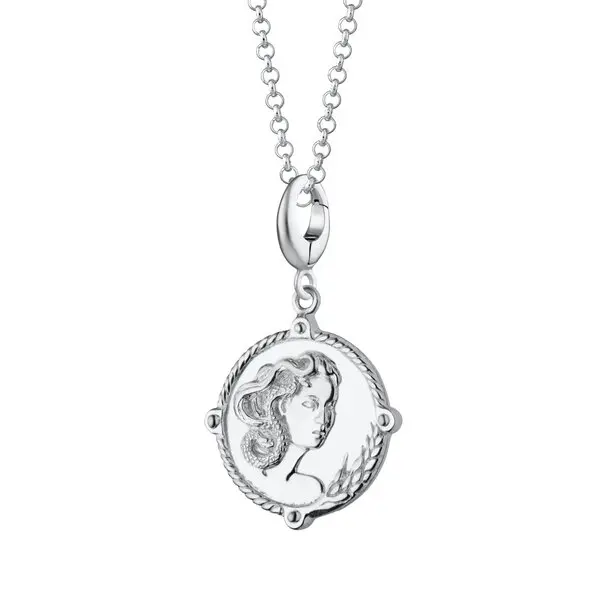 LILY CHARMED Sterling Demeter Charm Necklace - Silver