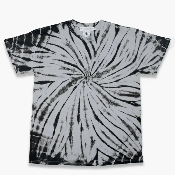 BRADFORD ROW Black / Grey Br Spiral Tie Dye