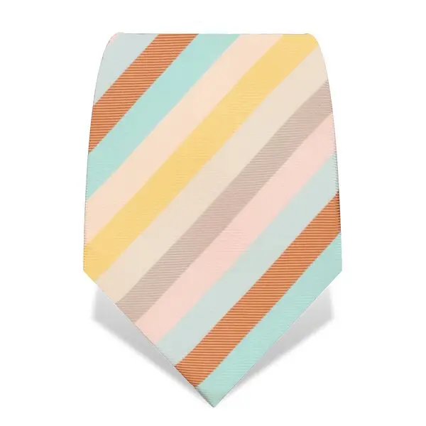 GRESHAM BLAKE Striped Neck Tie - Black