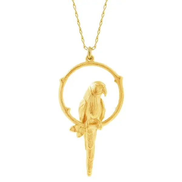 LEE RENEE Large Parakeet Necklace - Gold