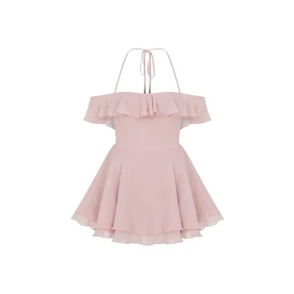 NAZLI CEREN Evie Mini Dress - Pink