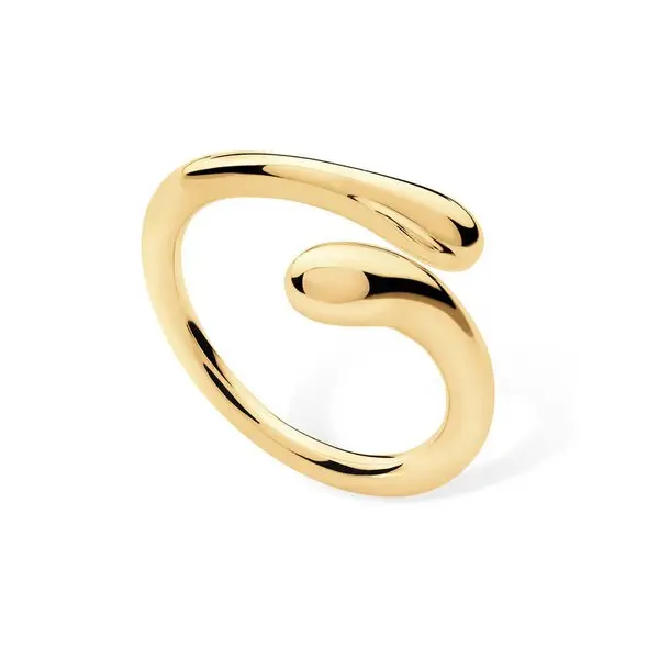 LUCY QUARTERMAINE Open Drop Vermeil Ring - Gold